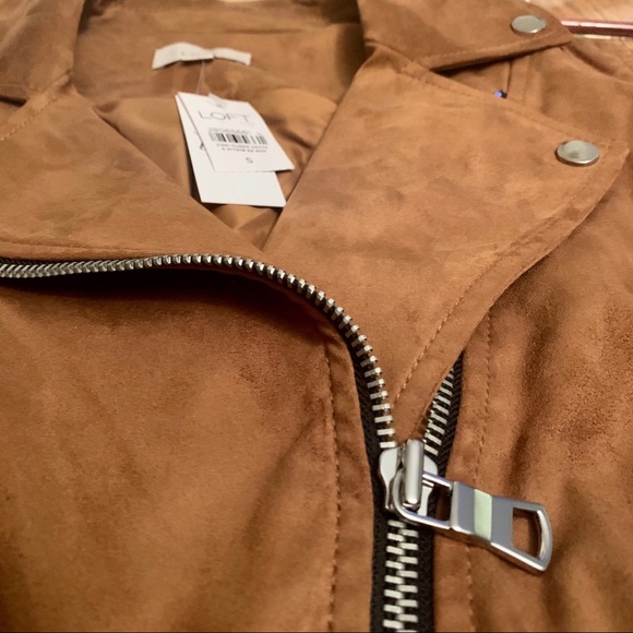 LOFT | Jackets & Coats | New Loft Suede Moto Jacket | Poshmark